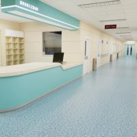 China High-Durability Antibacterial Hygienic Hospital Vinyl Floor for sale