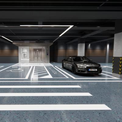 China Wear-Resistant Non-Slip Safety Flooring for Parking Lot Vehicle Traffic Areas for sale