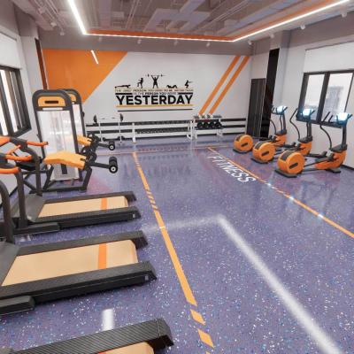 China Gym Slip-Resistant Abrasive Safety Flooring for sale