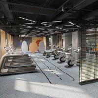 China Fitness Venue Safe Anti-slip High Wear-resistant Emery Floor for sale