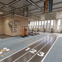 China Fitness Venue Safe Anti-slip High Wear-resistant Emery Floor for sale