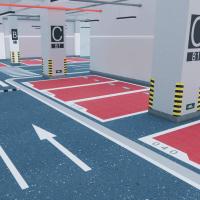 China Relle Carborundum Safety Flooring for Commercial Parking (Anti-Slip Compression-Resistant Easy-Clean) for sale