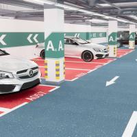 China Relle Carborundum Safety Flooring for Commercial Parking (Anti-Slip Compression-Resistant Easy-Clean) for sale