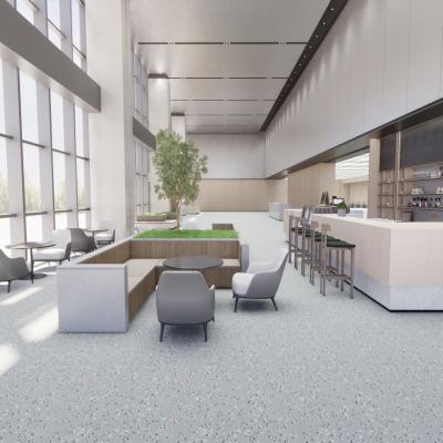 China Relle Office R11 Grade Anti-Slip Carborundum Safety Flooring (Quiet Wear-Resistant) for sale