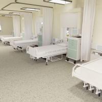 China Relle Ward Area R11 Anti-Slip Carborundum Flooring (Quiet Wear-Resistant Medical Type) for sale