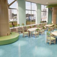 China Relle Early Education Center R11 Anti-Slip Carborundum Flooring (Scratch Fall-Proof Preschool Version) for sale