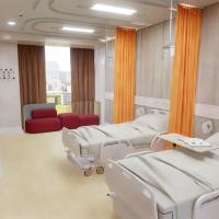 China Disinfectant-Resistant Seamless Homogeneous Vinyl Flooring Engineered for Hospital Wards for sale