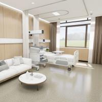 China Peroxide-Tolerant Seamless Homogeneous Flooring for Hospital Disinfection Zones for sale
