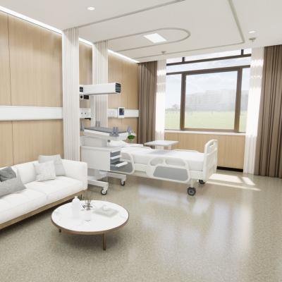 China Peroxide-Tolerant Seamless Homogeneous Flooring for Hospital Disinfection Zones for sale