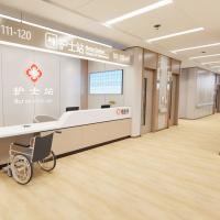 China Multi-Layer LVT Wood Grain Antibacterial Ward Flooring for sale