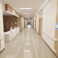 China Hospital Ward Antibacterial Slip-Resistant LVT Wood Grain Flooring for sale