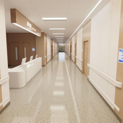 China Hospital Ward Antibacterial Slip-Resistant LVT Wood Grain Flooring for sale