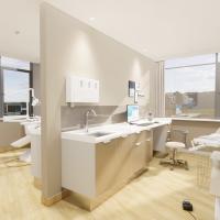 China Clinic Patient Room Easy-Clean LVT Stone Pattern Flooring for Healthcare for sale