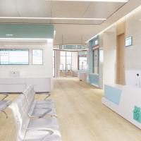 China Hospital Patient Room Antibacterial Wear-Resistant LVT Carpet Pattern Flooring for sale
