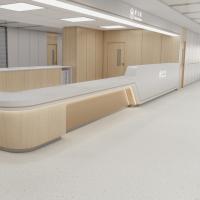 China Hospital Patient Room Antibacterial Wear-Resistant LVT Carpet Pattern Flooring for sale