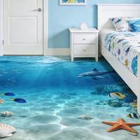 China High Definition 3D Printed Decorative Flooring with Waterproof Surface for sale
