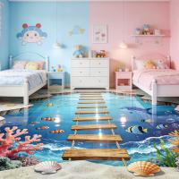 China Premium Custom Image 3D Decorative Flooring for Theme Rooms for sale