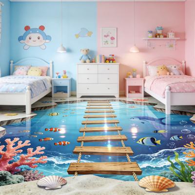 China Premium Custom Image 3D Decorative Flooring for Theme Rooms for sale
