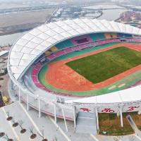 China Durable PTFE tensile roofing system for modern stadiums for sale