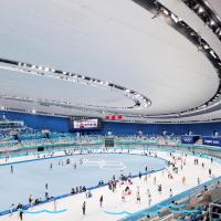 China Professional PTFE tensile membrane roofing for national speed skating center for sale