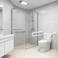 China Hospital Anti-Collision Armrest Double-Layer Toilet Grab Bar for Elderly and Disabled for sale