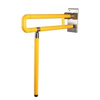 China Medical-Grade Bathroom Anti-Collision Handrail, Up-Foldable Elderly Safety Grab Bar for sale