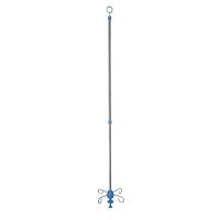 China Retractable Stainless Steel Infusion Hanger, Hospital Bed IV Stand for sale