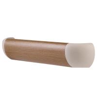 China Wood Grain PVC Anti-Collision Handrail with Aluminum Core for Healthcare Facilities for sale
