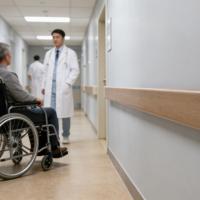 China Relle ADA-Compliant Wood Effect Corridor Handrail, Impact-Resistant for sale