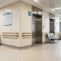 China PVC Wood Grain Handrail, Anti-Impact Wall Protection Rail for Hospital Corridors Senior Care Facilities for sale
