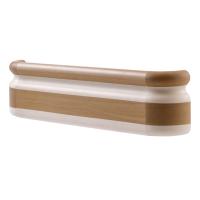 China PVC Wood Grain Handrail, Anti-Impact Wall Protection Rail for Hospital Corridors Senior Care Facilities for sale