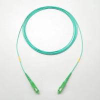 China Single Mode Multimode SC APC Fiber Optic Cable Garter Aqua Turquoise 1.6mm 3.5m Fiber Optic Patch Cord for sale