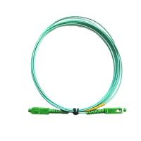 China Single Mode Multimode SC APC Fiber Optic Cable Garter Aqua Turquoise 1.6mm 3.5m Fiber Optic Patch Cord for sale