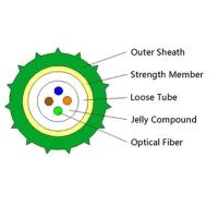 China G.657B3 Grade Black Outdoor Fiber Optic Cable 2.0mm With Polyethylene Jacket for sale