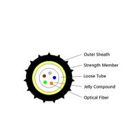 China G.657B3 Grade Black Outdoor Fiber Optic Cable 2.0mm With Polyethylene Jacket for sale