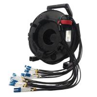 China Steel Cable Reel Cart Foldable High Tro Reel System With Foot Brake for sale