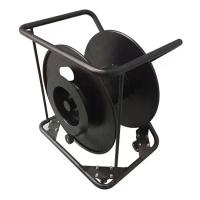 China Steel Cable Reel Cart Foldable High Tro Reel System With Foot Brake for sale