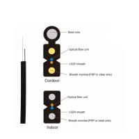 China LSZH FTTH Drop Cable 100m 2 Fiber Count LSZH Fiber Cable Jacket Fiber Cladding 9/125μM for sale