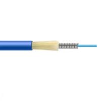 China SM MM LSZH PVC Spiral Steel Armoured Fiber Optic Cable , Tactical Fiber Optic Cable Indoor for sale