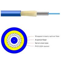 China Indoor / Outdoor Armored Fiber Optic Cable Used In Telecommunication for sale