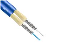 China 1 Core / 2 Core Armoured Fiber Optic Patch Cord , Indoor Single Mode Armored Fiber Cable for sale