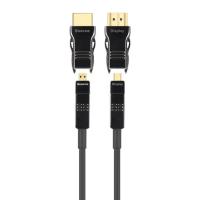 China 8K High Speed HDMI Cable 3D HDMI HDCP 2.2 ARC With HDMI A Male And Micro HDMI Fiber for sale