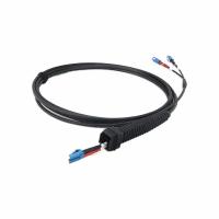 China Armored Outdoor Fiber Optic Patch Cord 1m-100m With NSN Boot Duplex LC Connector for sale