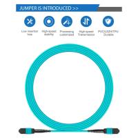 China MU MPO E2000 Fiber Optic Jumper Duplex 3.0mm LSZH 50/125 OM3 Fiber Optic Patch Cord for sale