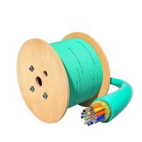 China 12 24 48 cores OM4/OM3 Multi Mode indoor Optical Fiber cable Bundle Fiber Optic Cable for sale