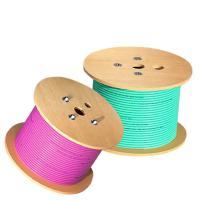 China 12 24 48 cores OM4/OM3 Multi Mode indoor Optical Fiber cable Bundle Fiber Optic Cable for sale