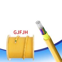 China Low Smoke Halogen Free 4-12 Core GJFJH Fiber Cable / Indoor Armored Fiber Optic Cable GJFJH53 for sale