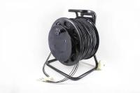 China PDLC Fiber Cable Drum Portable Plug Extension Reel Tacical Fiber Retractable Cable Reel for sale