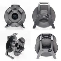 China Unbreakable Plastic Cable Drum Lightweight Empty Cable Reel Drum With Winder 235 Mm for sale