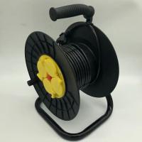 China Unbreakable Plastic Cable Drum Lightweight Empty Cable Reel Drum With Winder 235 Mm for sale